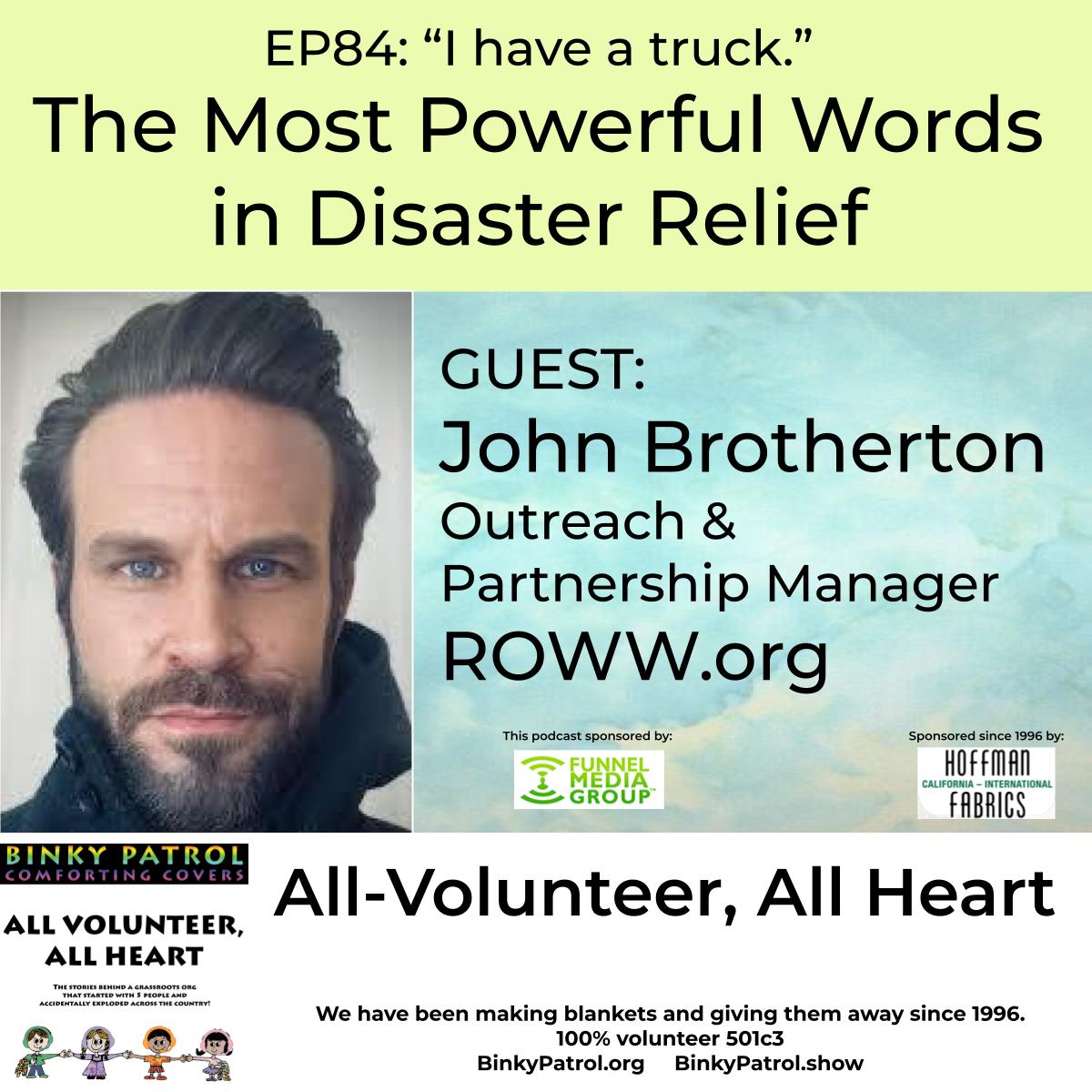 EP84: Paul Walker’s Legacy: Disaster Relief with Dignity ROWW Guest ...